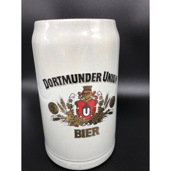 Dining | Vintage Dortmunder Union Bier Beer Heavy Pottery Stein Mug ...